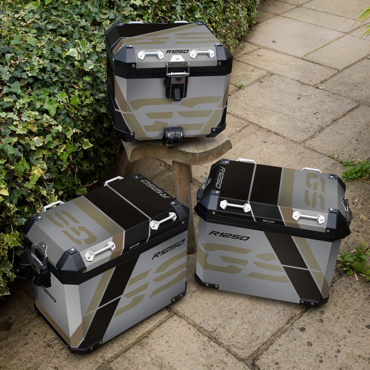 BMW R1250 GSA 2019 Kalamata Panniers & Top Box Decals – Mark Anstey Prints